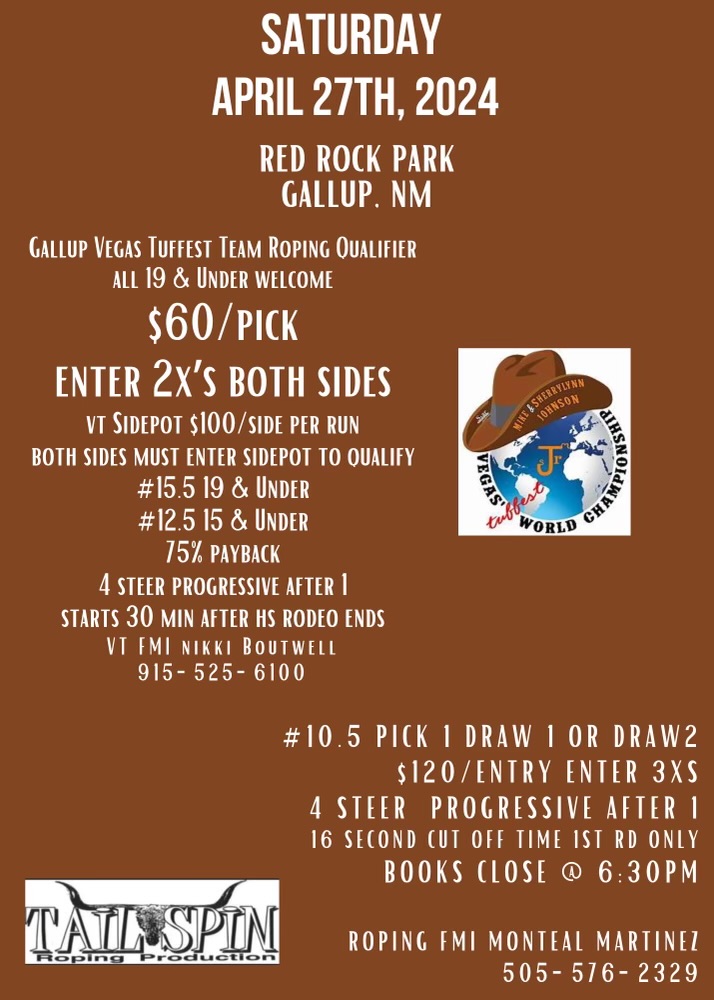 Stand Alone Team Roping Event Schedule – Johnson Sportline