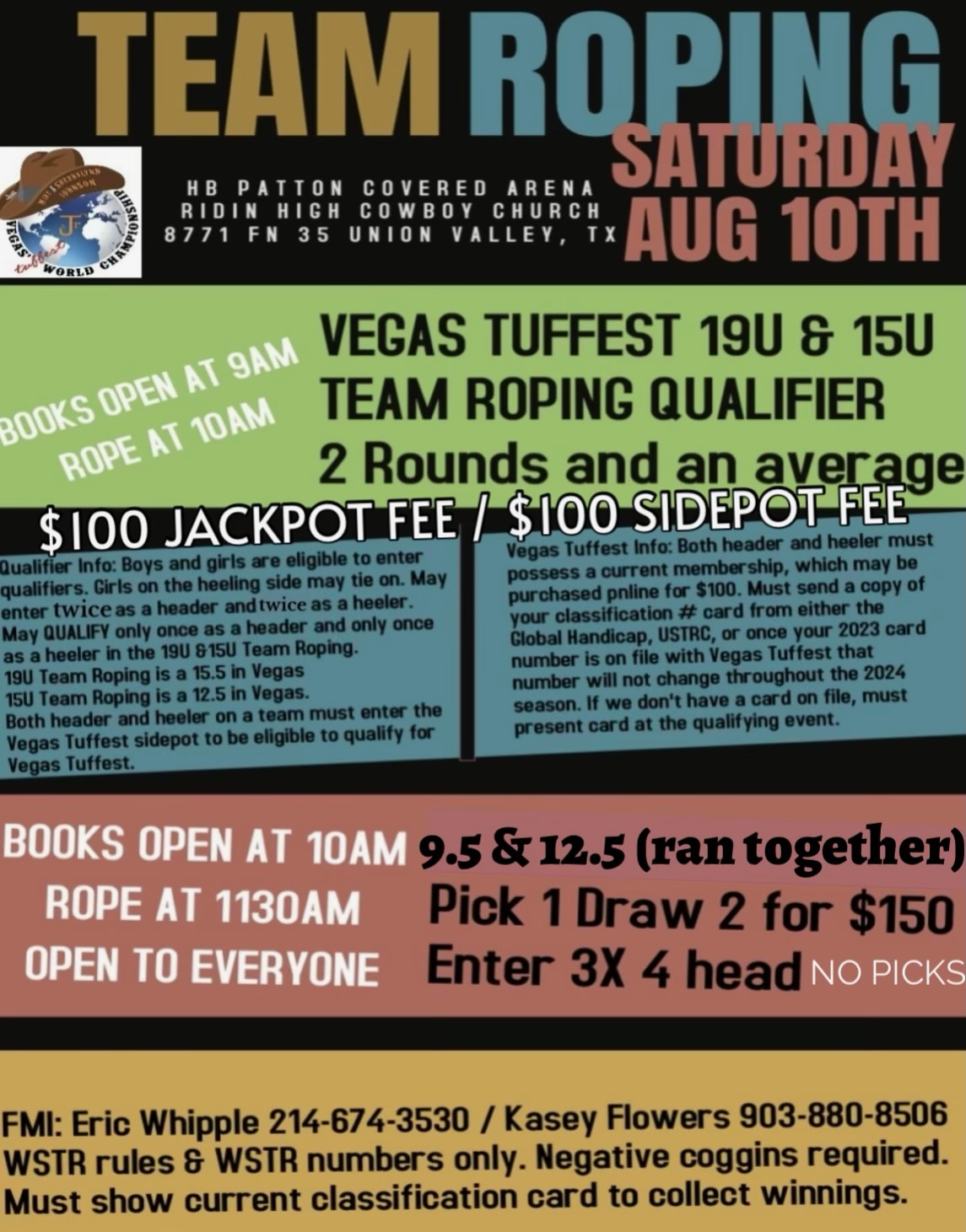 Stand Alone Team Roping Event Schedule – Johnson Sportline